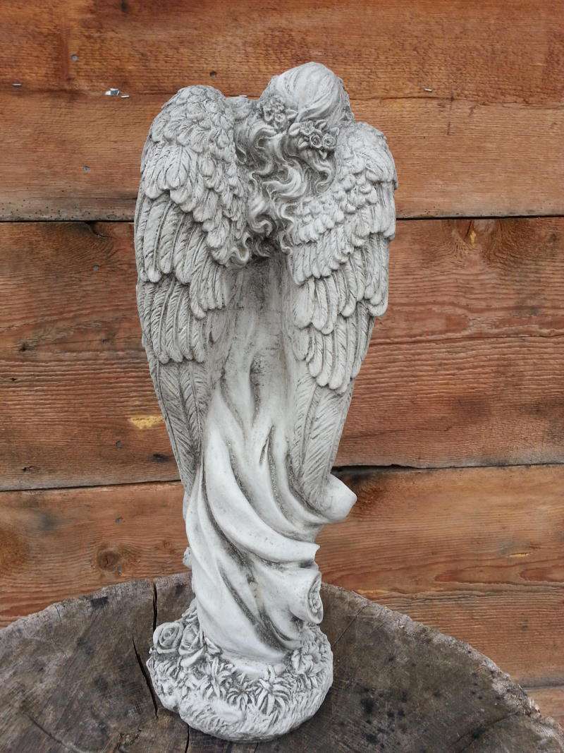 Steinfigur Engel Friedensengel aus Steinguss | Steinfiguren ...